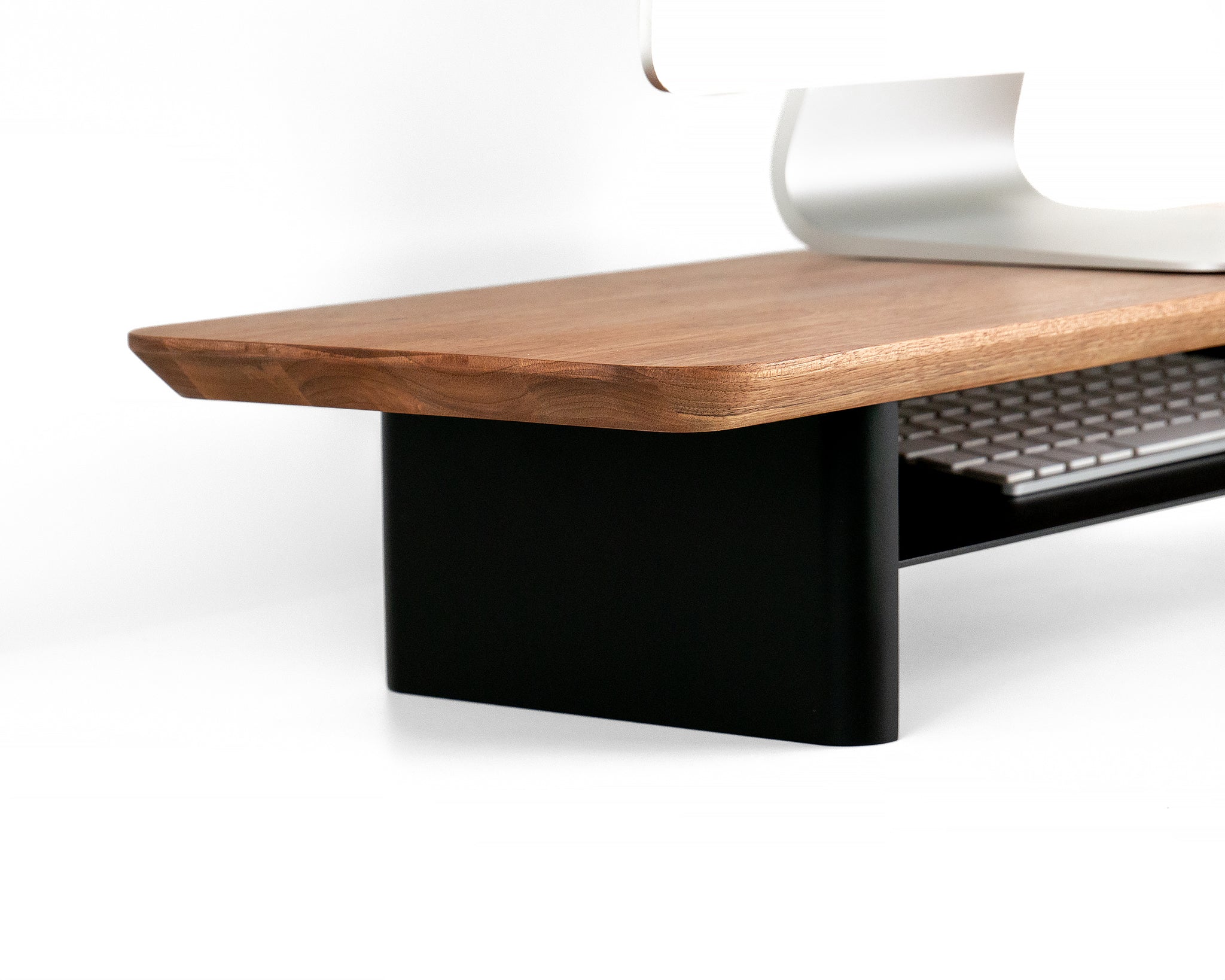 Wood Monitor Stand with shelf (Classic Design) – TheHrdwood